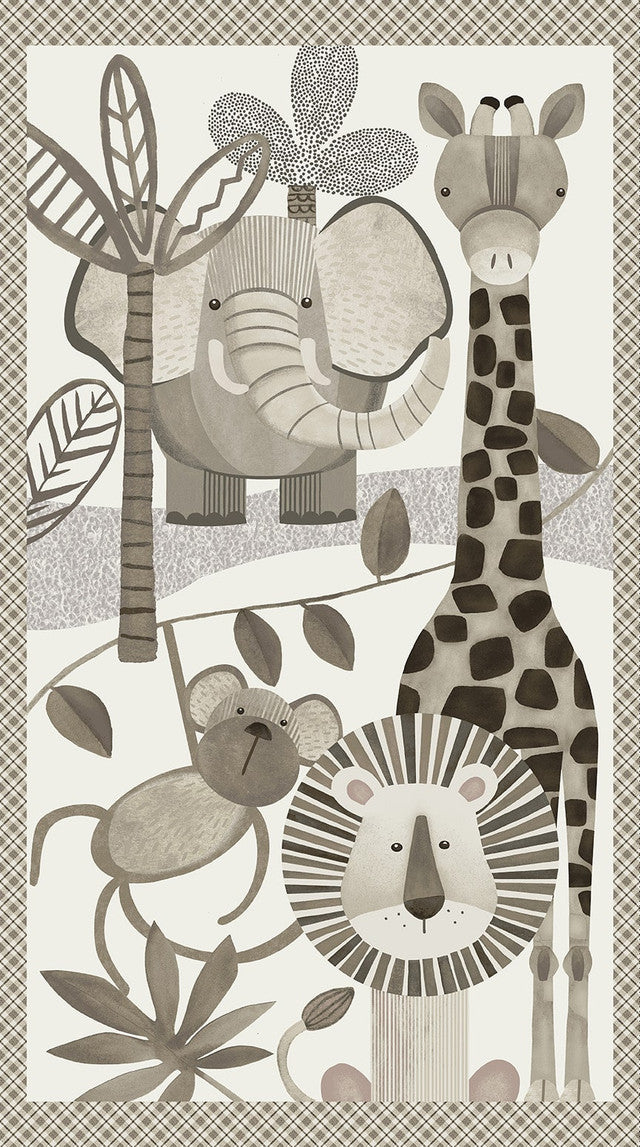 Jungle Romp - Jungle Panel Multi — Fabric Shack