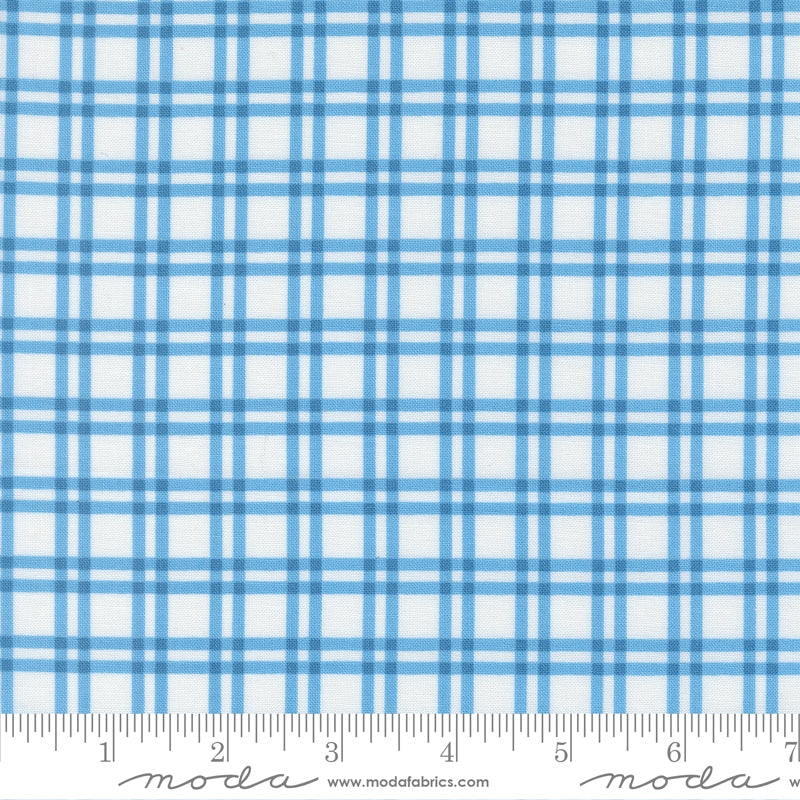 Blueprint - Plaid Checks White Harbor — Fabric Shack
