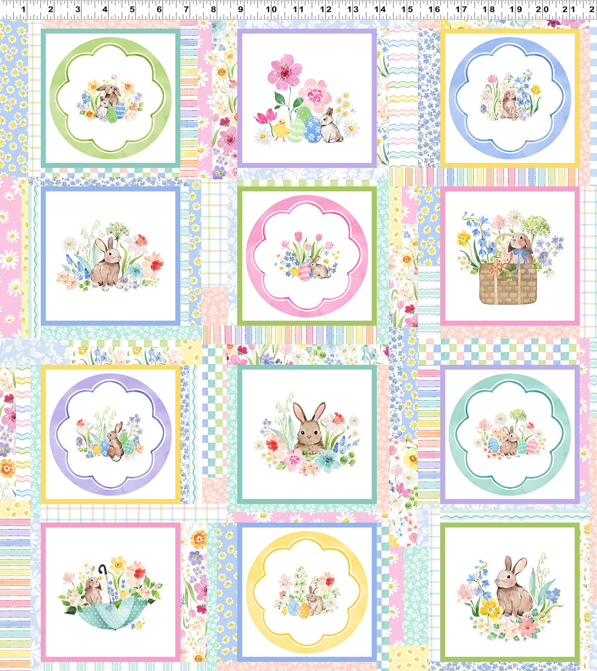 Spring Cheer - Blocks Panel — Fabric Shack