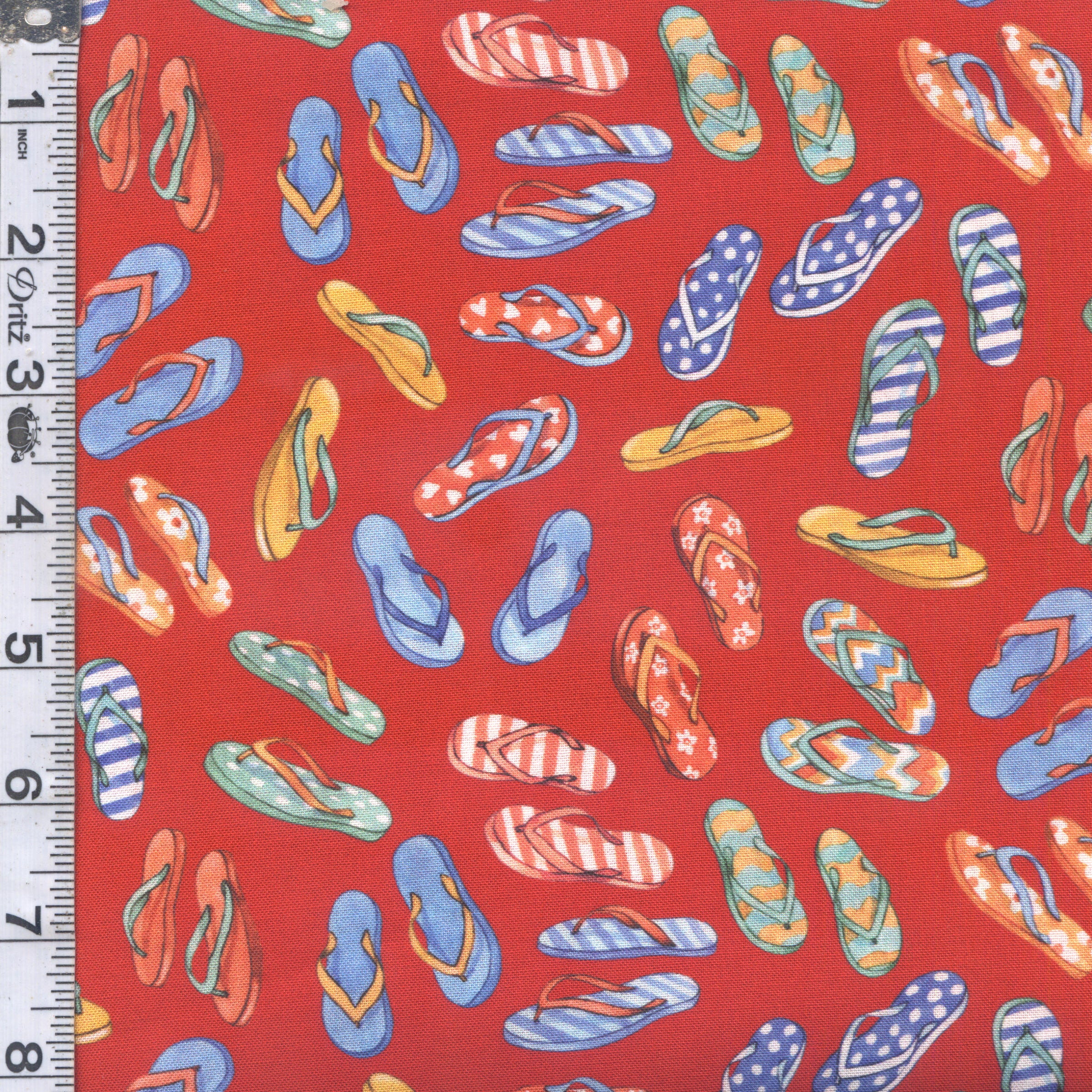 Sea La Vie - Thongs Red — Fabric Shack